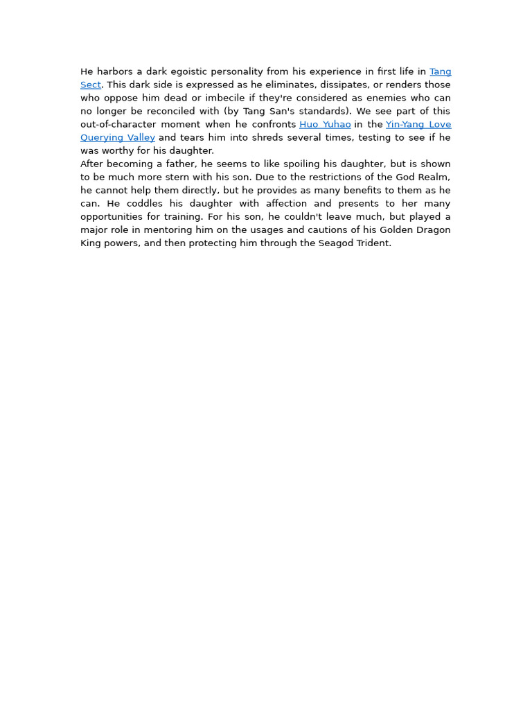 Dark Legacy of Tang Sect's Father | PDF