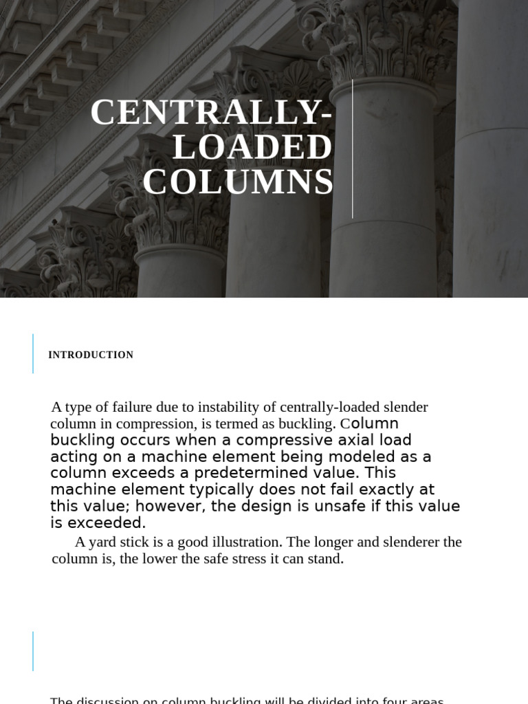 Understanding Column Buckling Mechanics | PDF | Buckling | Column