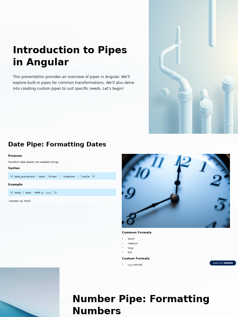 Angular Pipes: Text Transformation Guide | PDF | String (Computer ...