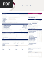 Account Closure Request Form | PDF