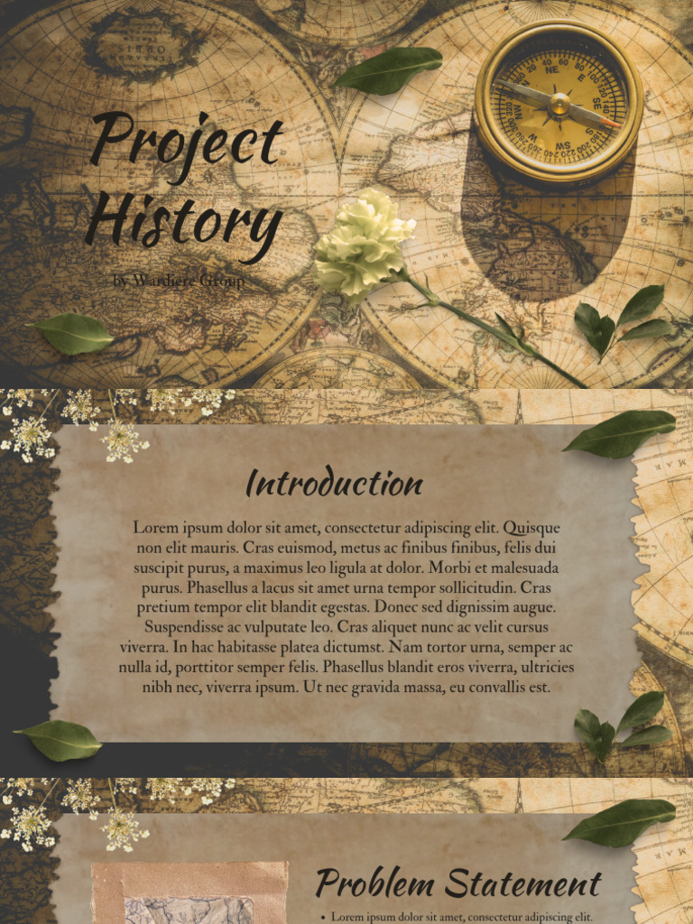 Brown Black Vintage Old Paper Project History Presentation - 20250727 ...