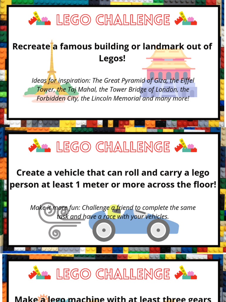 Creative Lego Building Challenges | PDF | Lego