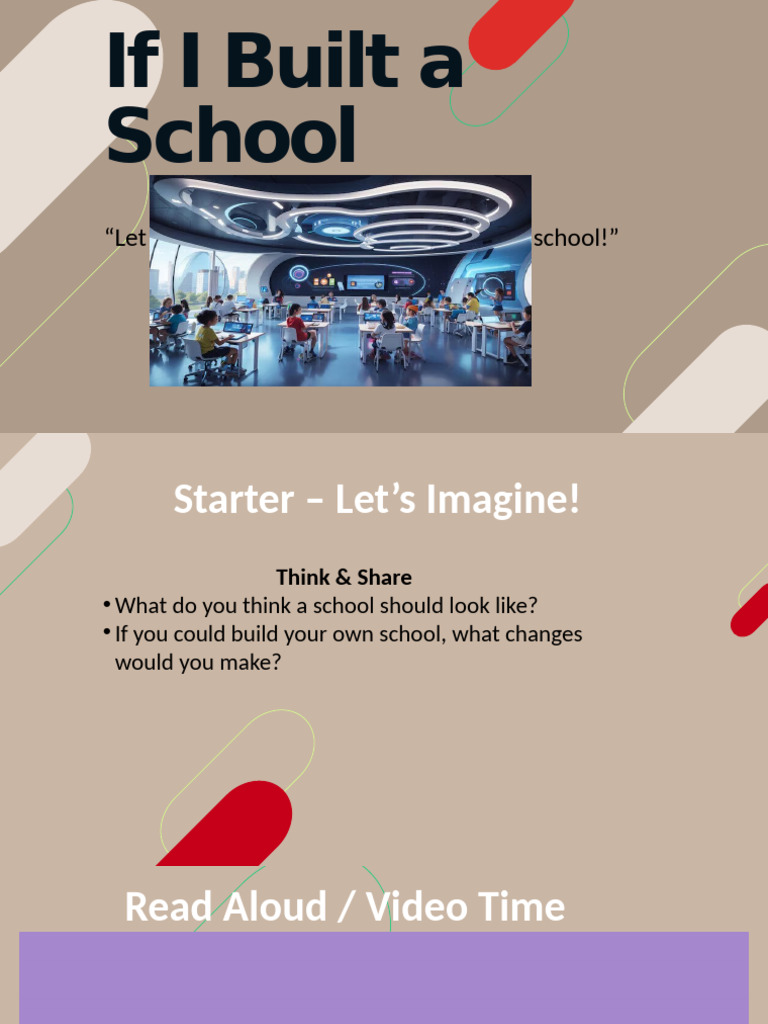 Dream School Design Activity | PDF