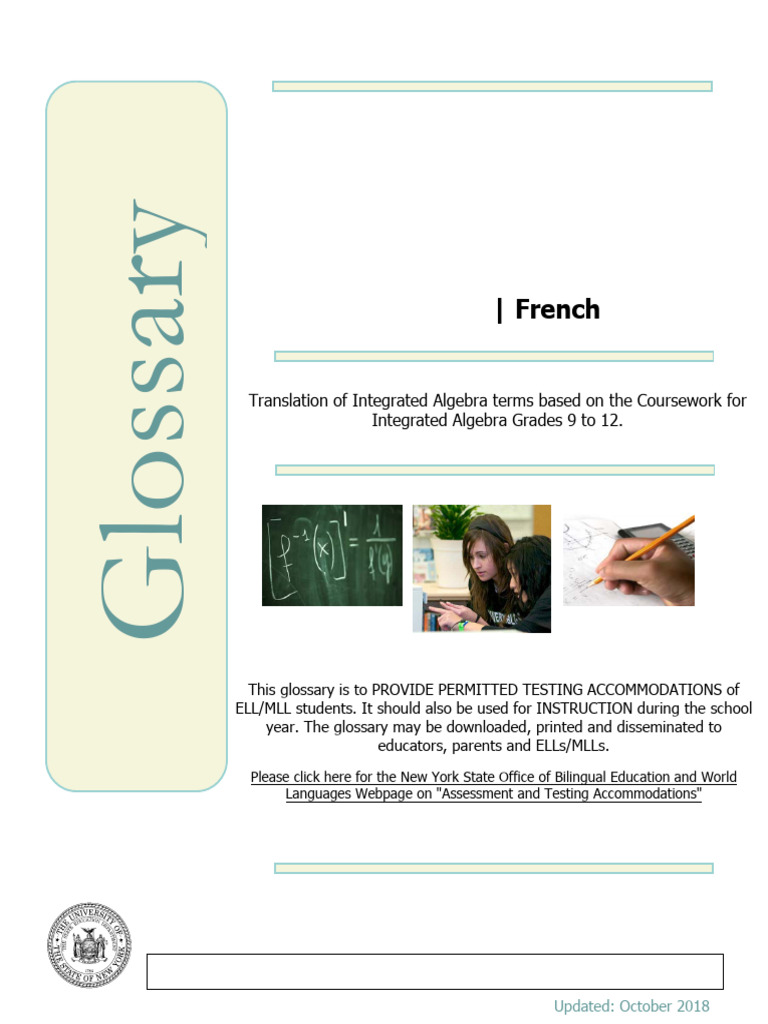 Hs Integrated Algebra French | PDF | Equations | Function (Mathematics)