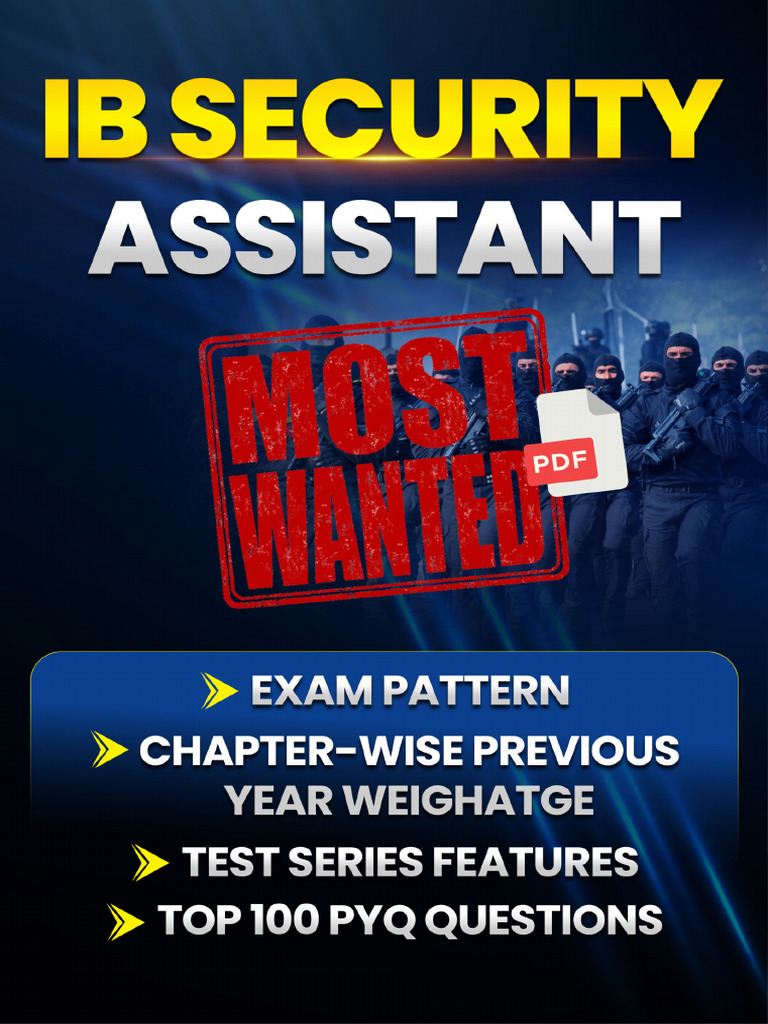 IB Security Assistant 2025 Most Wanted PDF | PDF | Volume