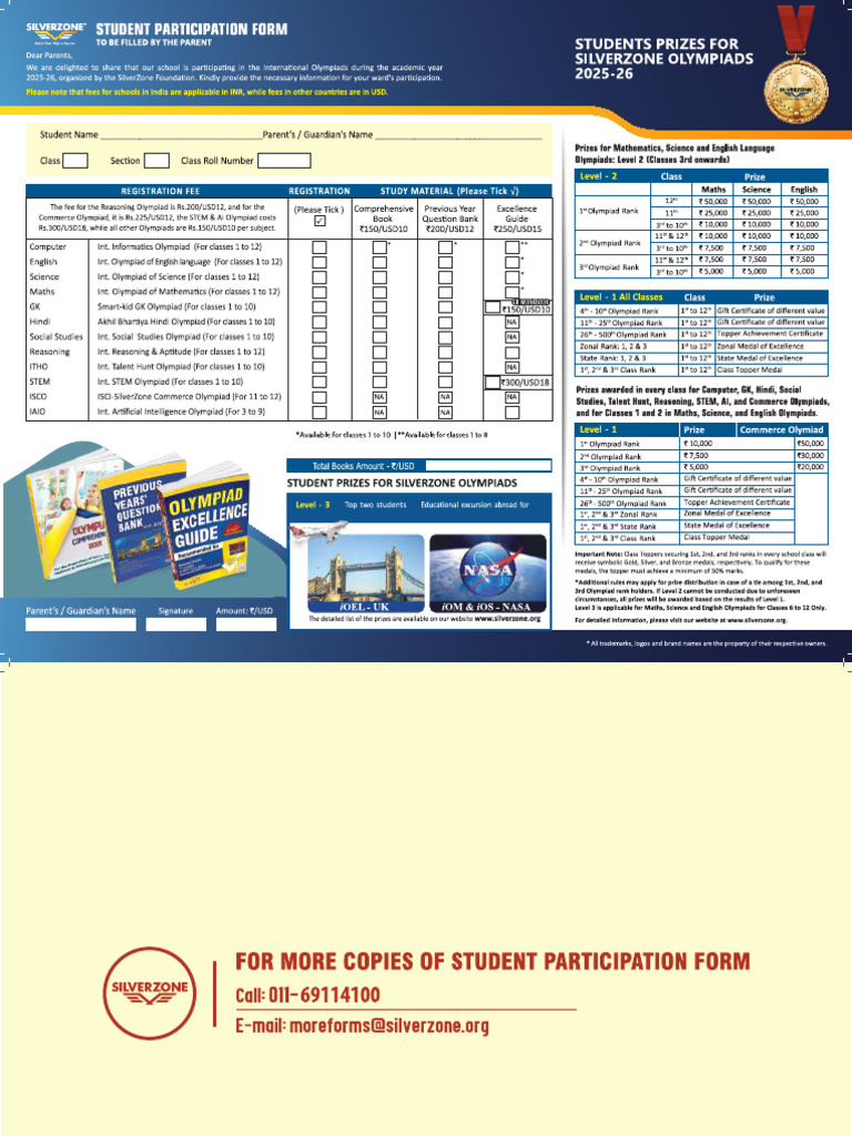 SilverZone Parent Consent Form | PDF