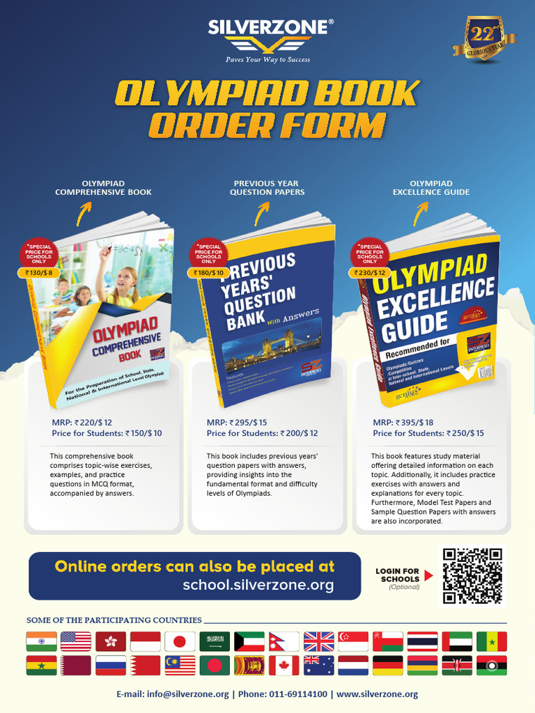 SilverZone Olympiad Book Order Form | PDF | Payments | Banking Technology