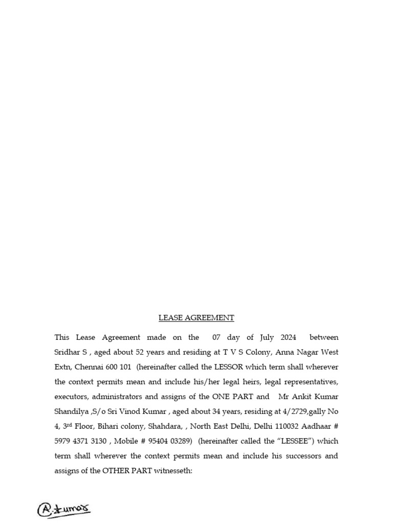 1315 13 Floor Draft Agreement July 2024 | PDF | Lease | Civil Law ...