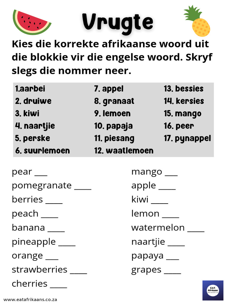 Woordsoek | PDF