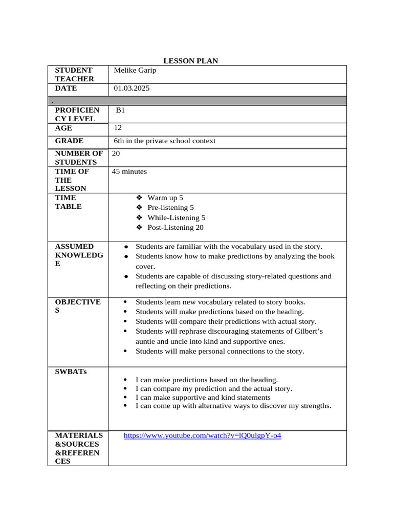Acıbadem Micro Teaching | PDF | Reading Comprehension | Cognitive Psychology