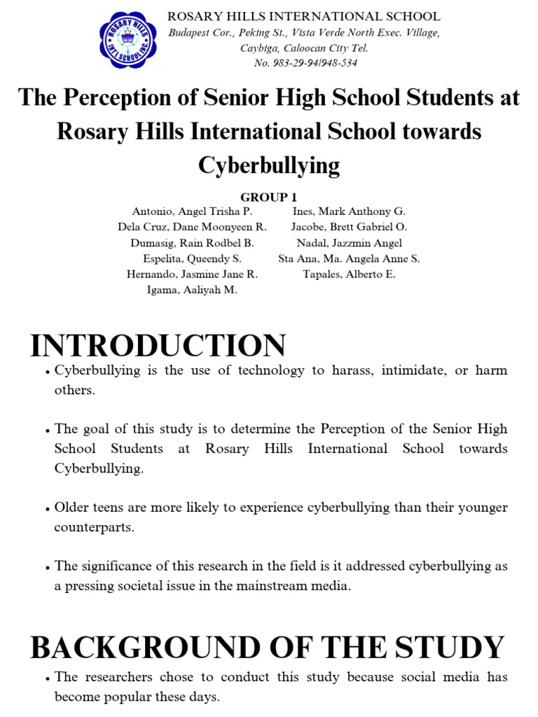 PR1 Chap 1-3 Defense Presentation | PDF | Cyberbullying | Methodology