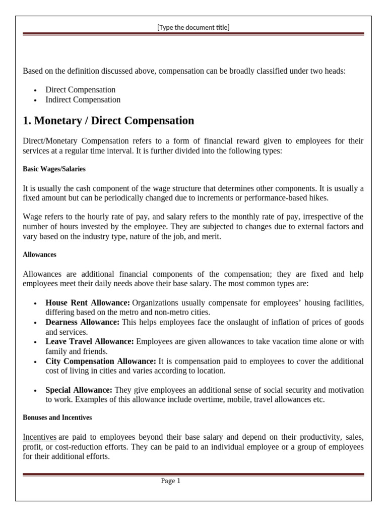 HRM Module 3 Compensation | PDF | Cost Of Living | Salary