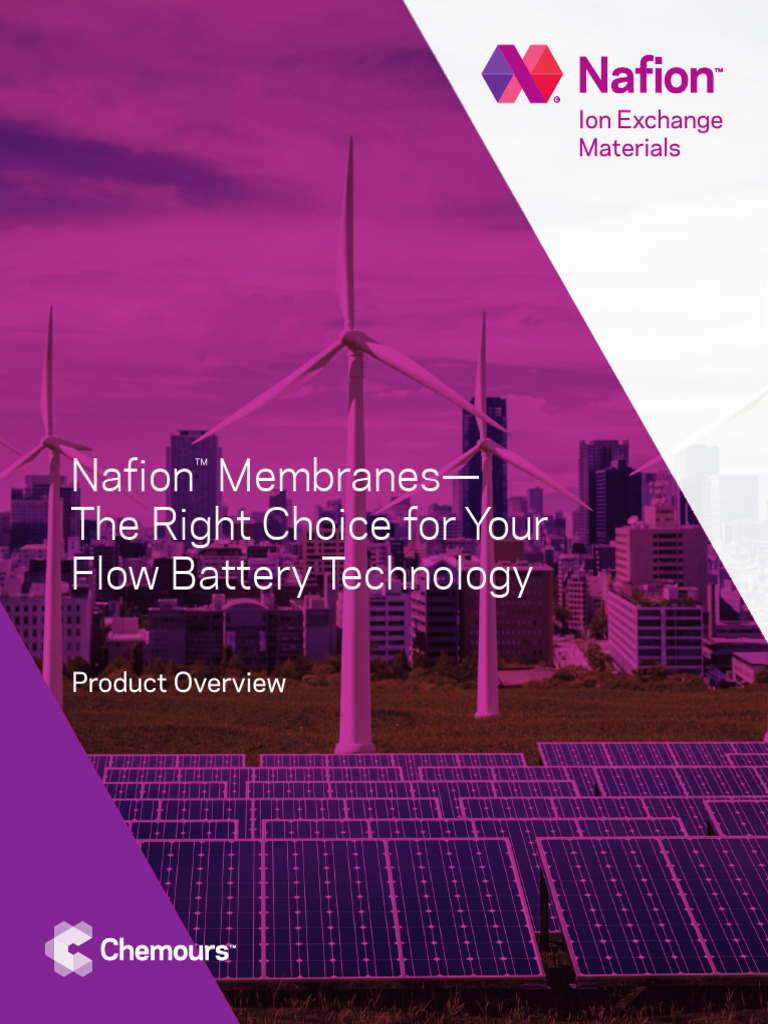 Nafion™ Membranes for Flow Batteries | PDF | Electrode | Electrochemistry