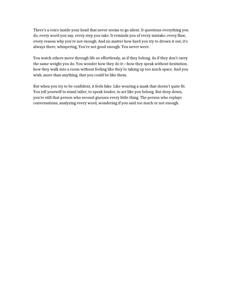 Inner Voice Reflection | PDF