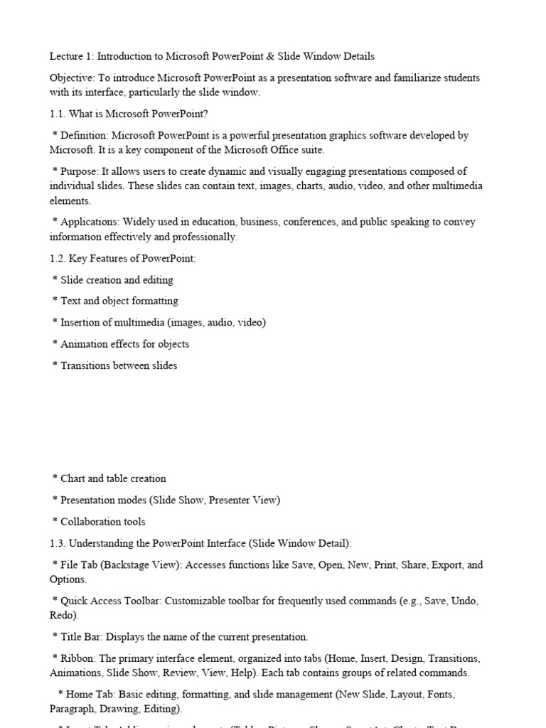 Introduction To Microsoft PowerPoint | PDF | Hyperlink | Computing