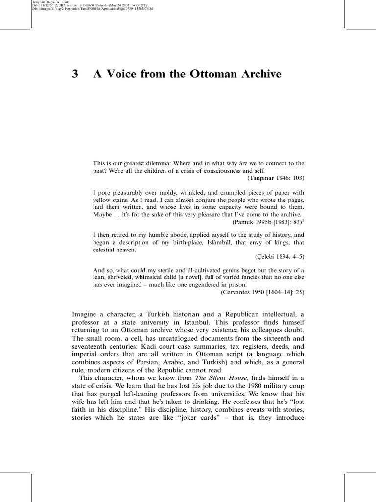 Voice From Ottoman Archive | PDF | Ottoman Empire | Narrative