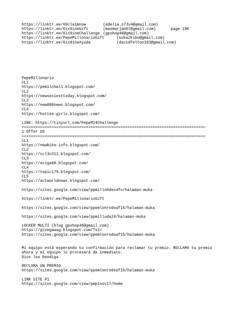 LINK LOCKER PepeMillonario | PDF