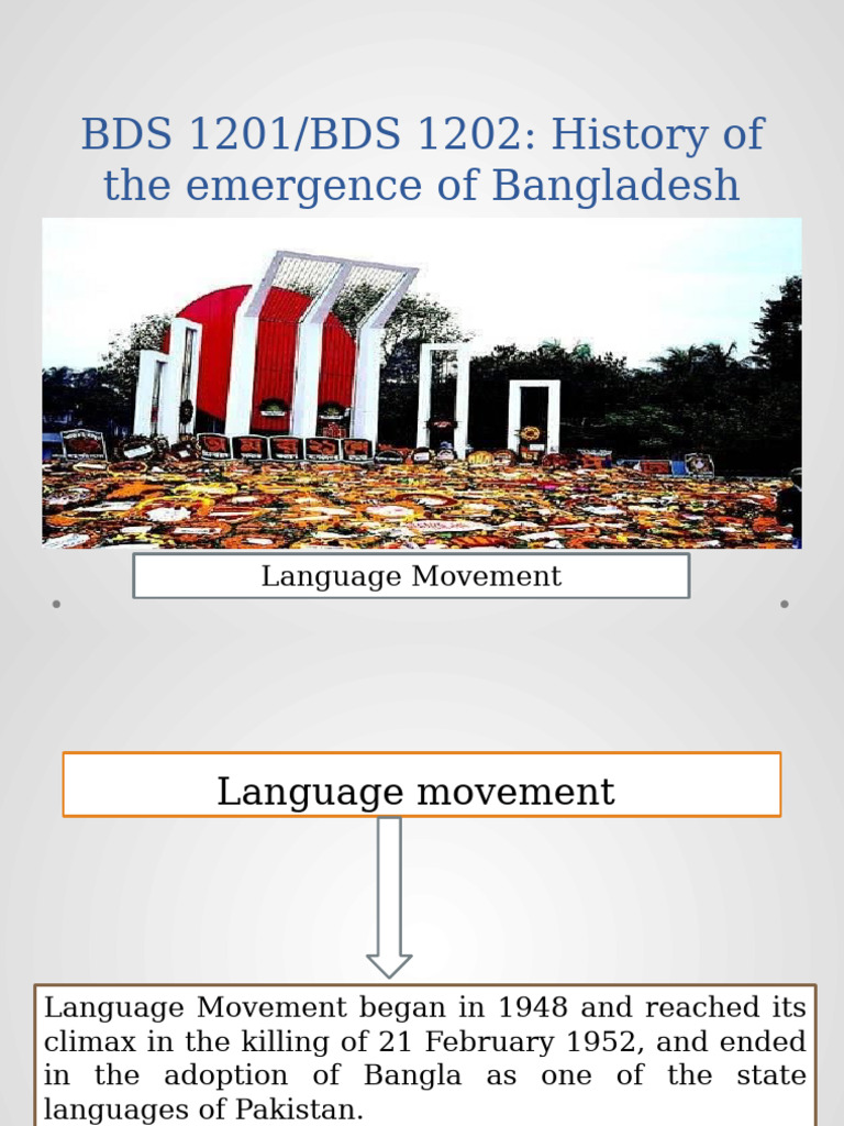 Bangladesh Language Movement History | PDF | South Asia | Asia