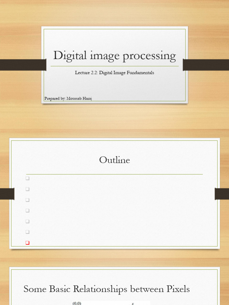 Digital Image Processing Fundamentals | PDF | Image Resolution | Image ...