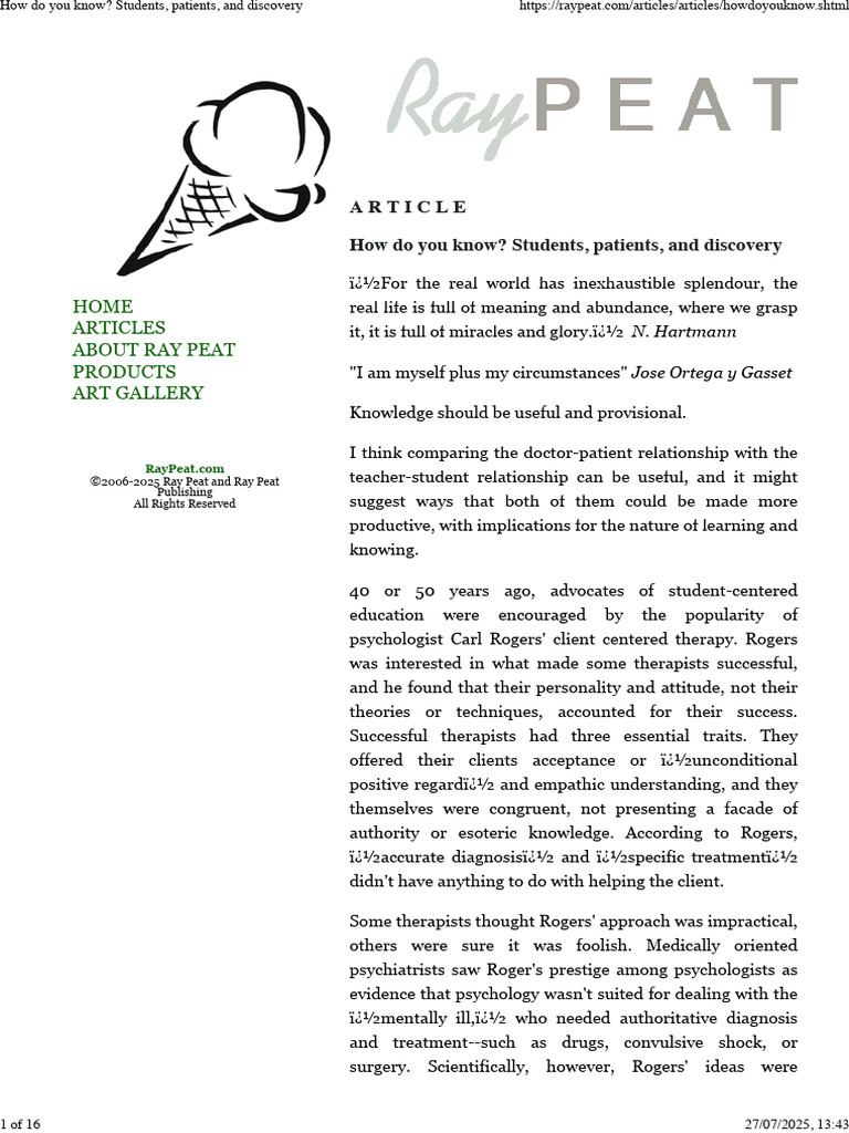 Art's Role in Science Education | PDF | System | Science