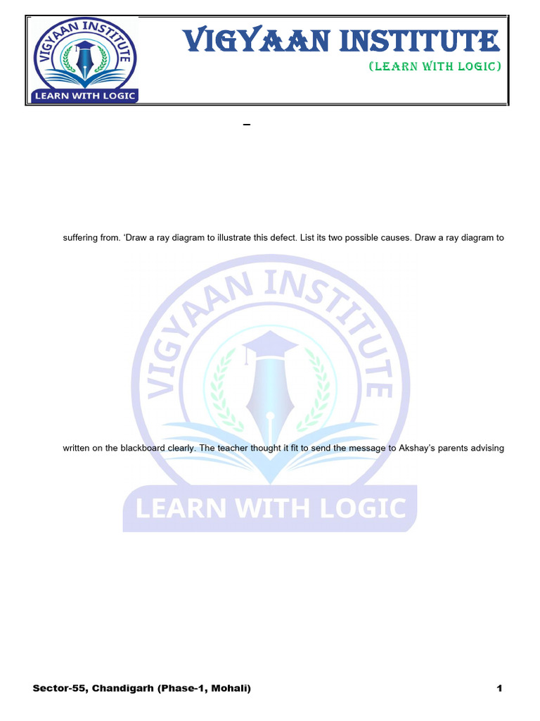 (16 Copies) Human Eye (PYQ) (Q) (2010-2024) | PDF | Eye | Human Eye