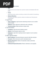Example of Legal Documents | PDF