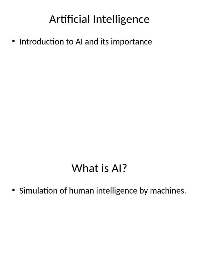 Understanding Artificial Intelligence Basics | PDF