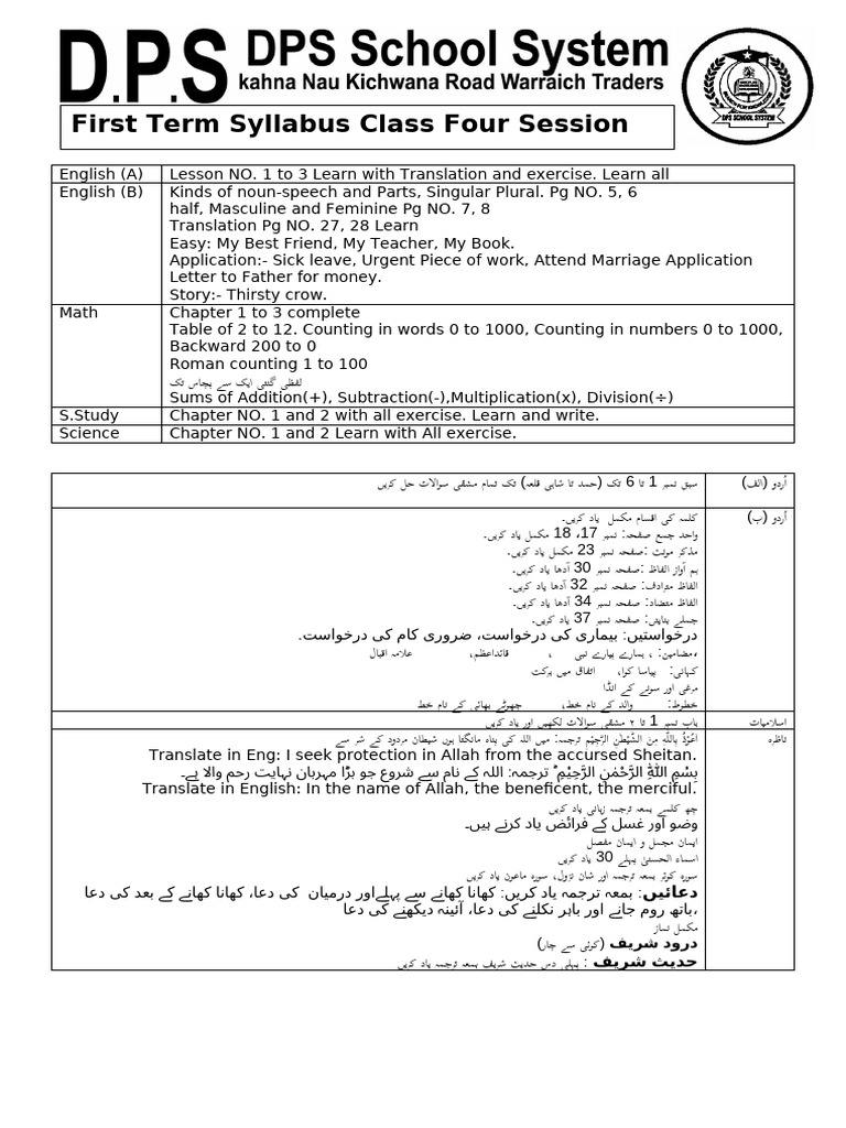 Class Four | PDF
