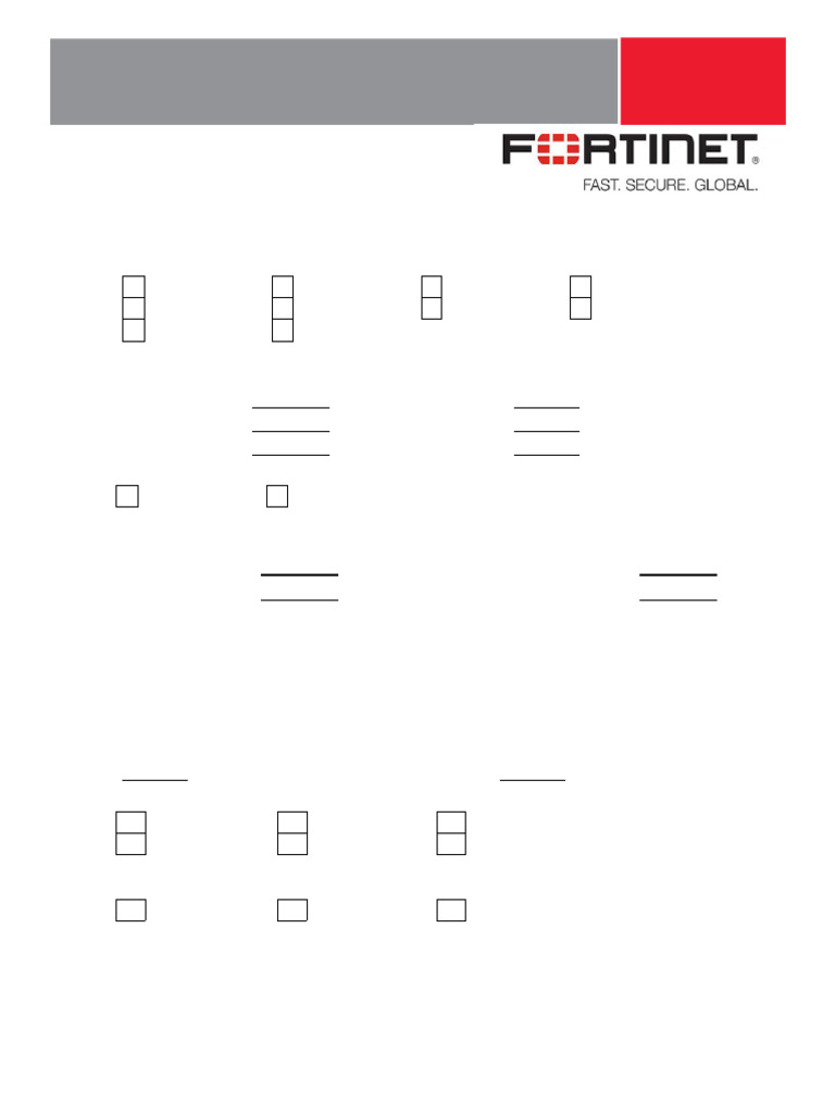 FortiGate Questionnaire v2.8 | PDF