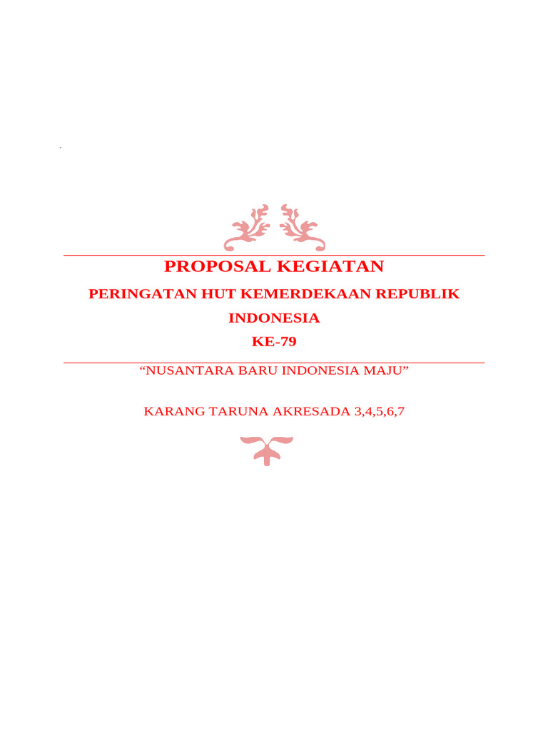 Proposal 17 Agustus (FIX) | PDF