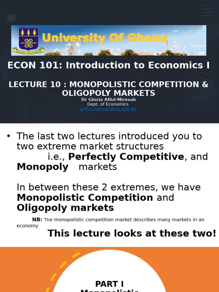 Lecture 11_Monopolistic Competition and Oligopoly Markets | PDF ...