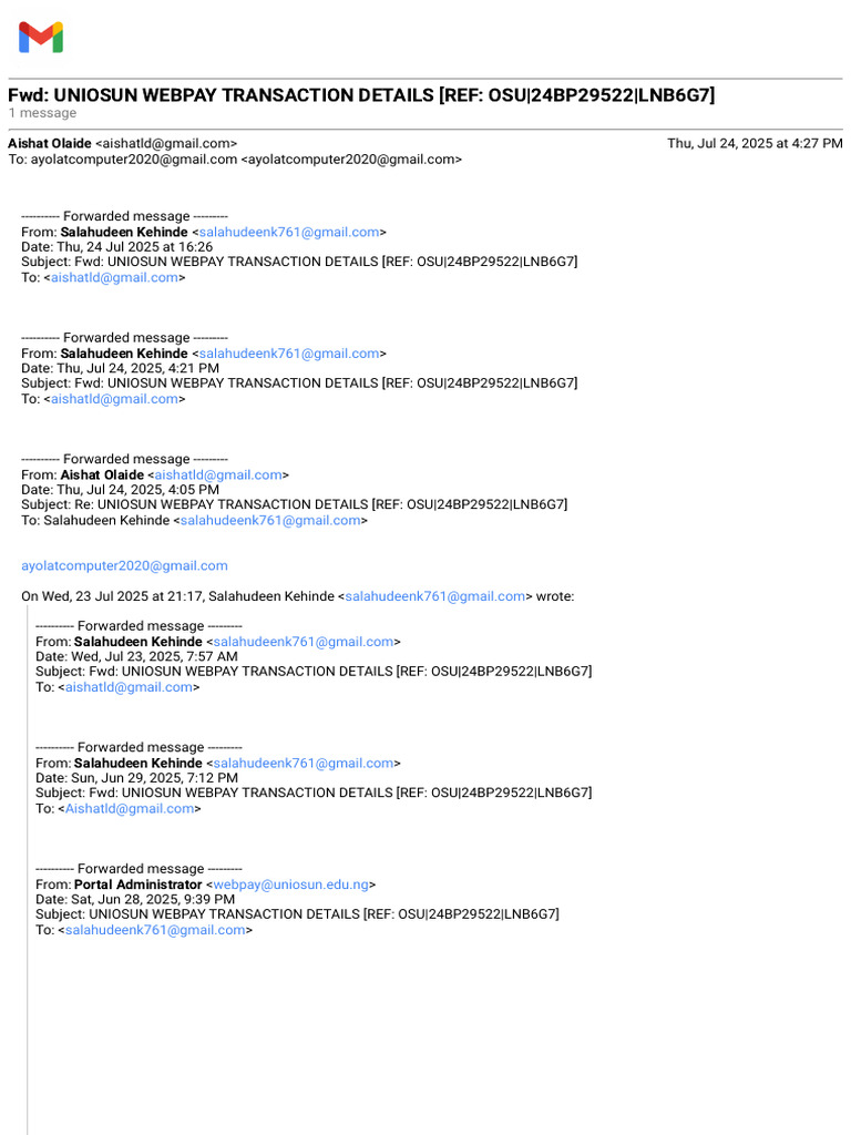 Gmail - FWD - Uniosun Webpay Transaction Details (Ref - Osu - 24bp29522 ...
