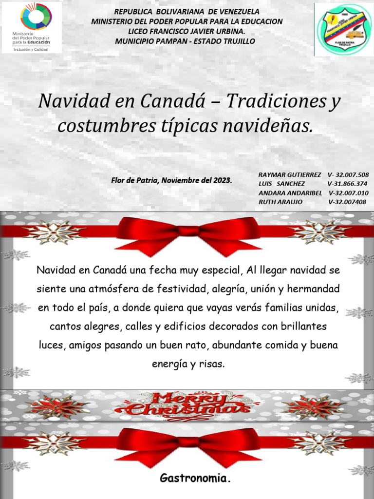 Navidad en Canada | PDF