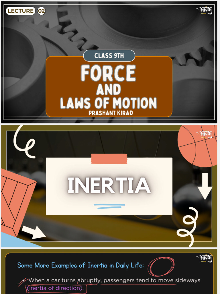 Force and Laws of Motion L2 | PDF