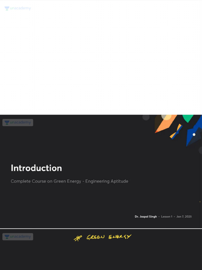 Lecture 2green Energy | PDF