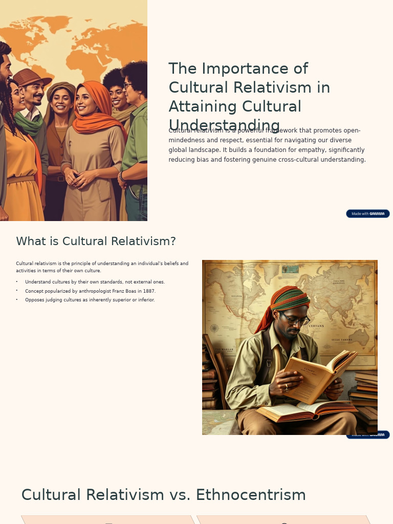 Cultural Relativism and Global Understanding | PDF | Relativism ...