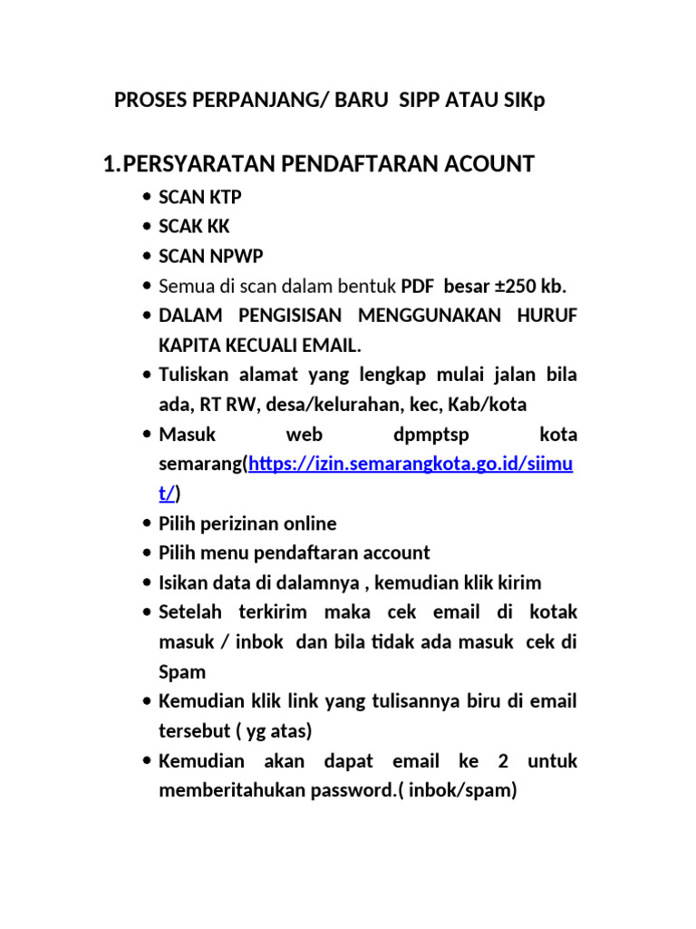 Panduan Pengisian Form Sipp Atau Sikp | PDF