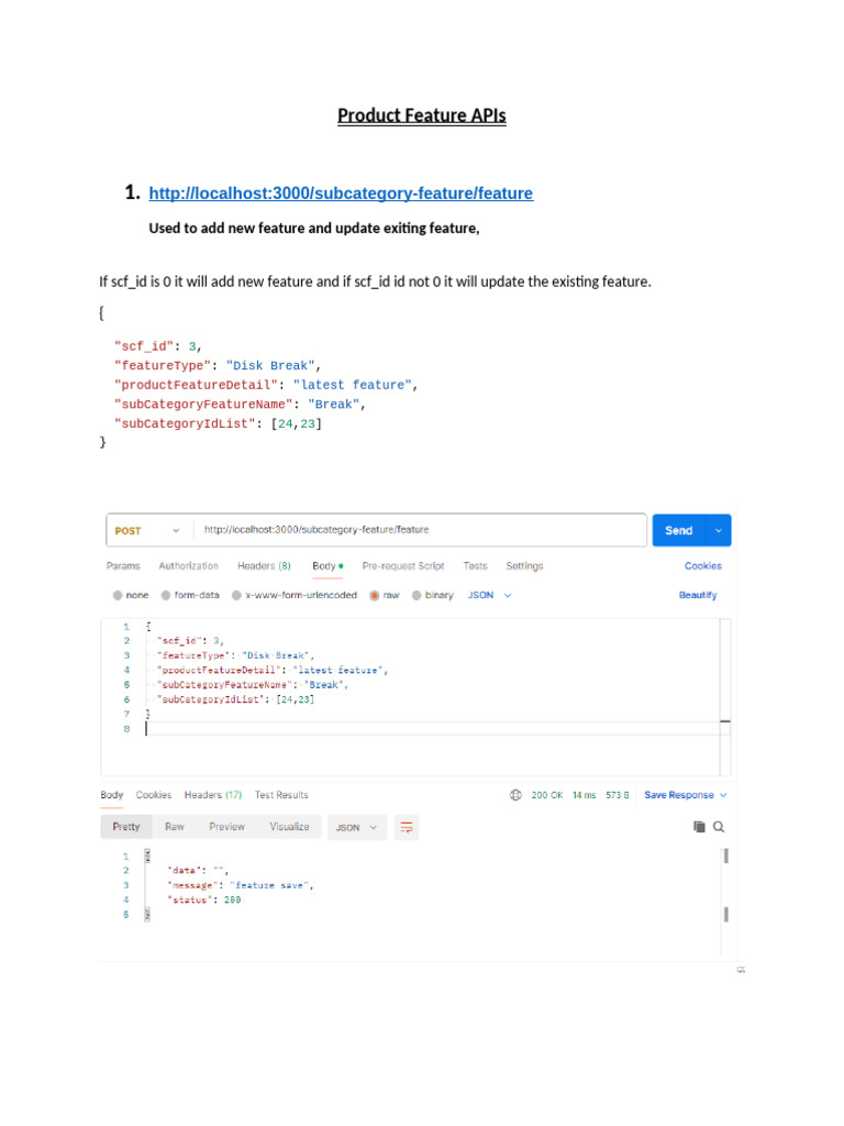 Product Feature APIs | PDF