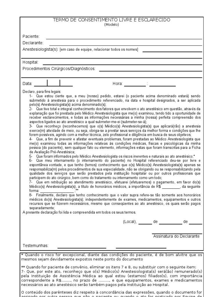 consentimento_informadoSBA | Hospital | Conhecimento