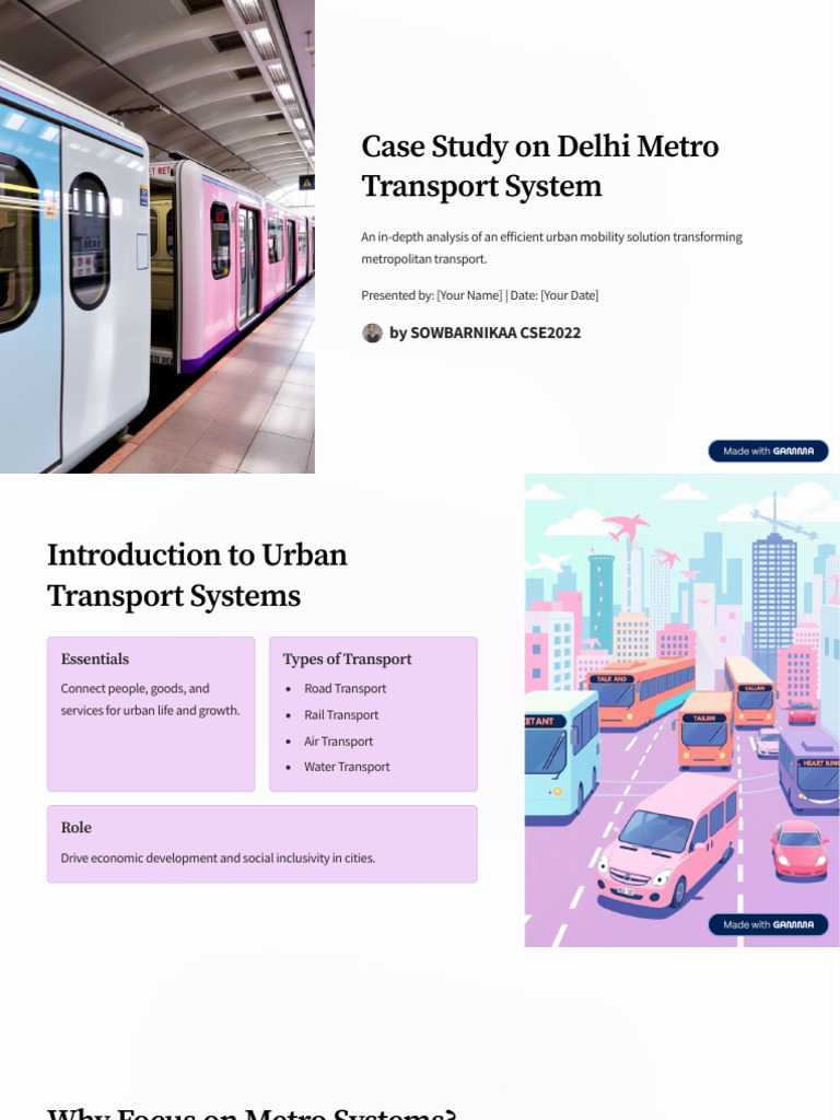 Delhi Metro: A Model for Urban Transport | PDF | Transport | Rapid Transit