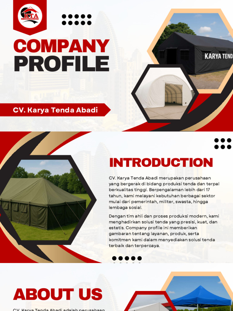 Company Profile - Cv. Karya Tenda Abadi | PDF