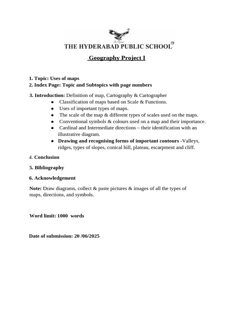 Class 9 Geo Project - 2025-26 | PDF