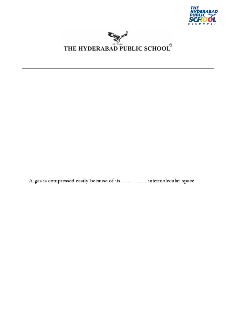 Worksheet Class 8 Matter | PDF