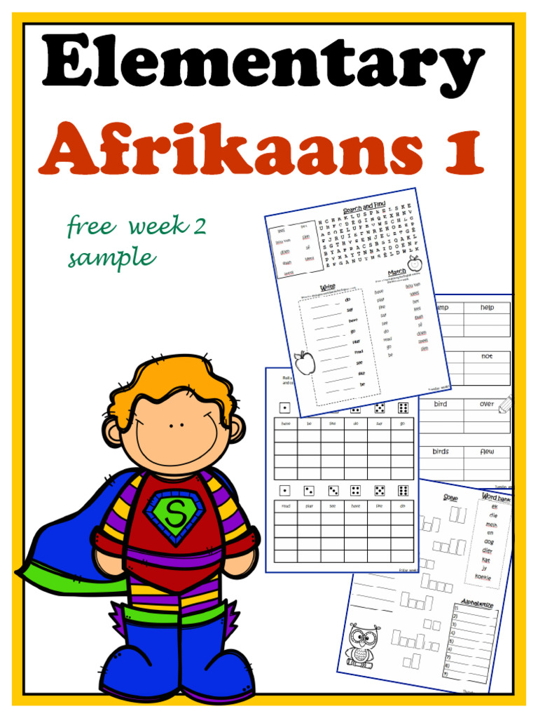 Afrikaans Learning for Grade 1 | PDF | Vocabulary | Learning