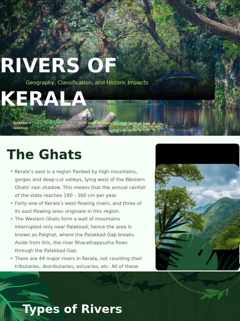 Rivers of Kerala - Bhadra V Hariraj | PDF | Kerala | Earth Sciences