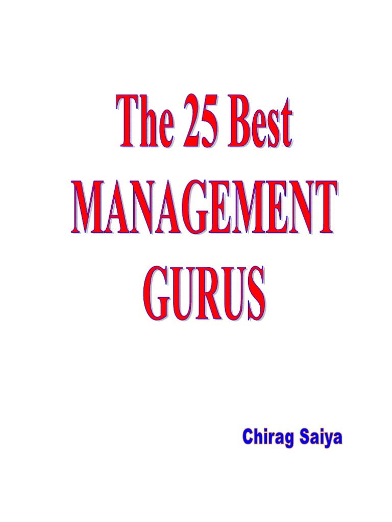 The 25 Best Management Gurus | PDF