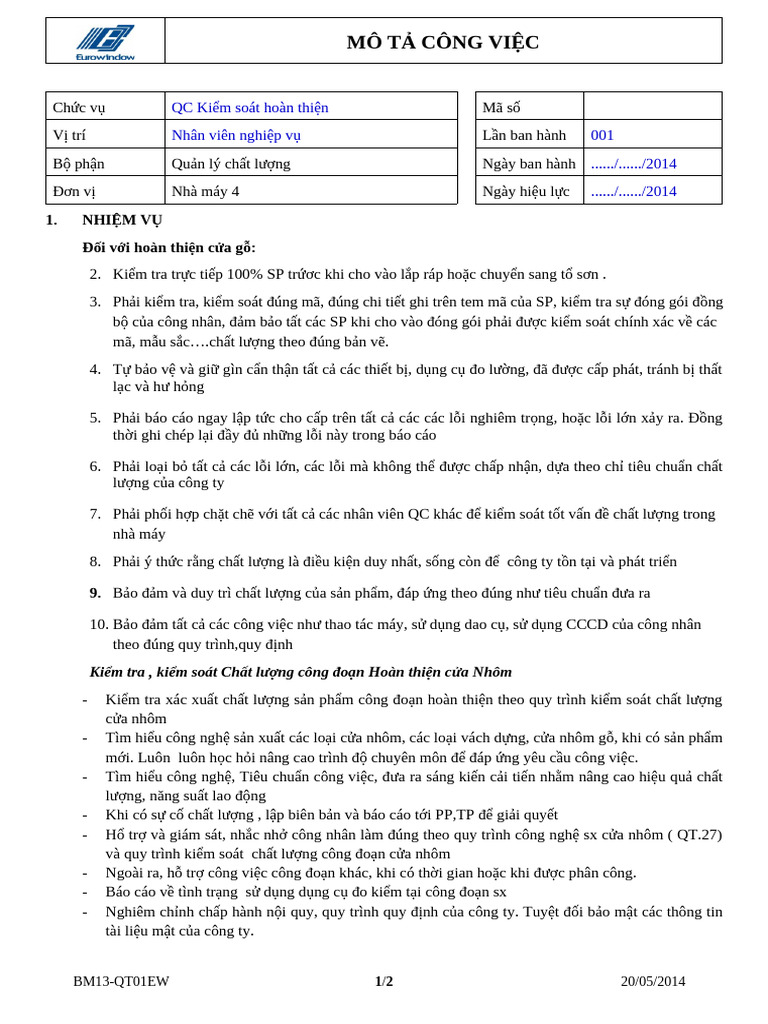 Mtcv02-Nm4 - mtcv Nv Qc Hoàn Thiện | PDF