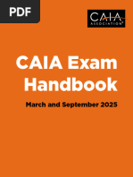 CAIA Exam Handbook 2026 | PDF | Multiple Choice | Identity Document