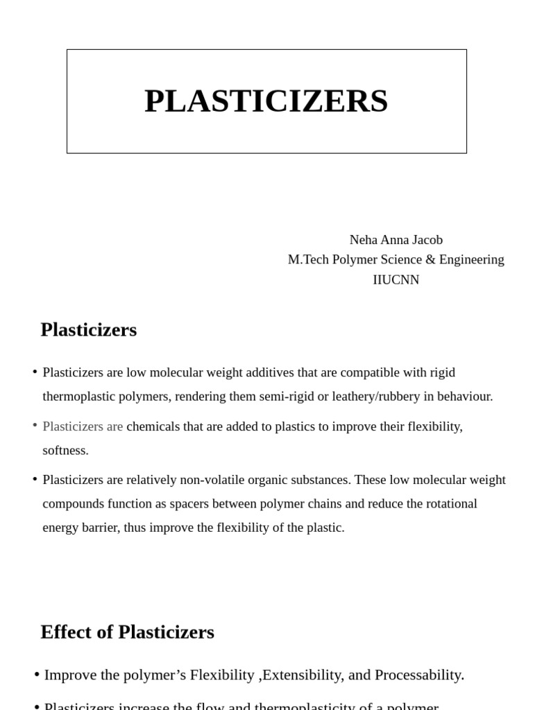 Plasticizer S | PDF