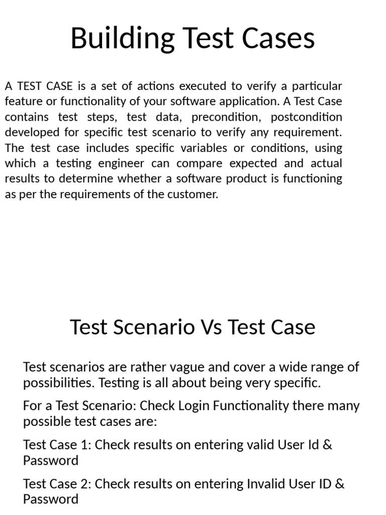 Resource 20240305184346 Building Test Cases | PDF | Software Testing ...